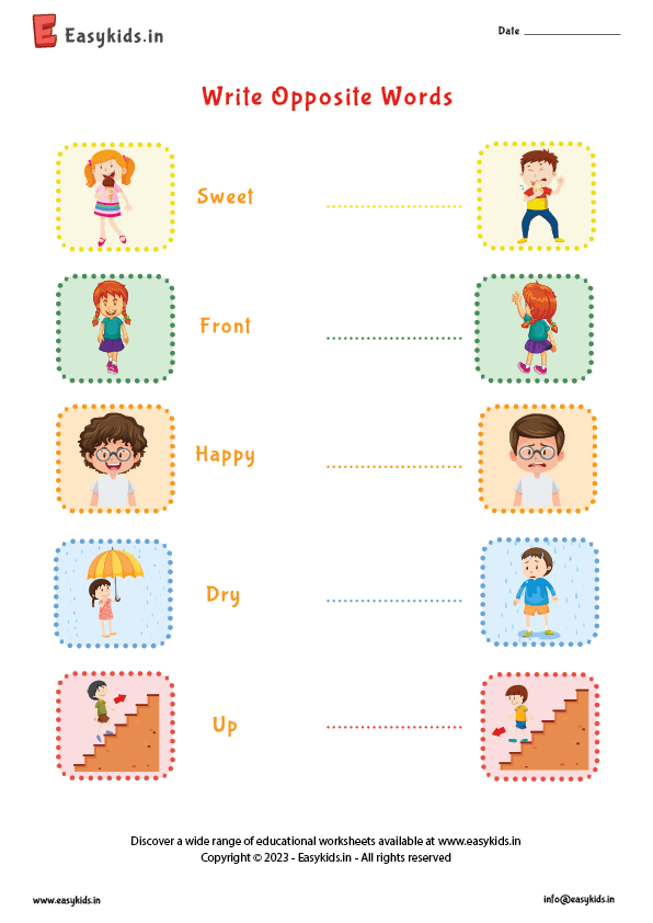 Class 1 English Worksheets EasyKids in Class 1 English Worksheets EasyKids in