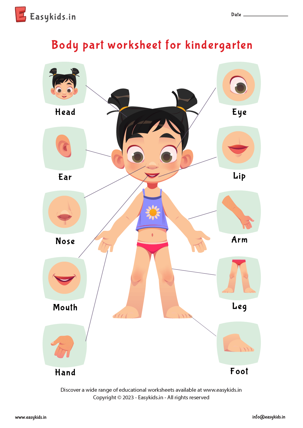 UKG Worksheets EasyKids in