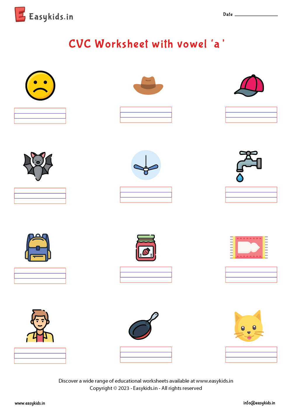 CVC Words Worksheet