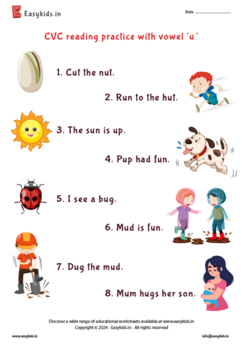 cvc a words - EasyKids.in