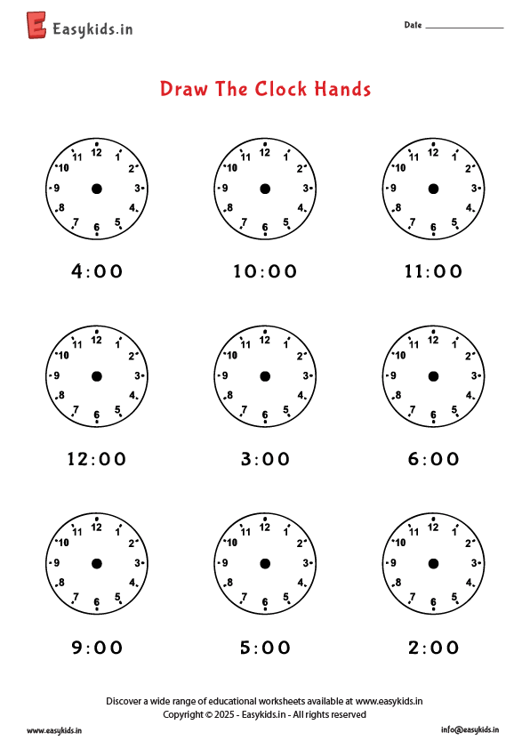 Class 1 Math Worksheets - EasyKids.in